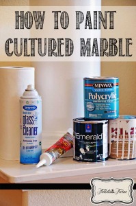 How to Paint Cultured Marble - Tidbits&Twine