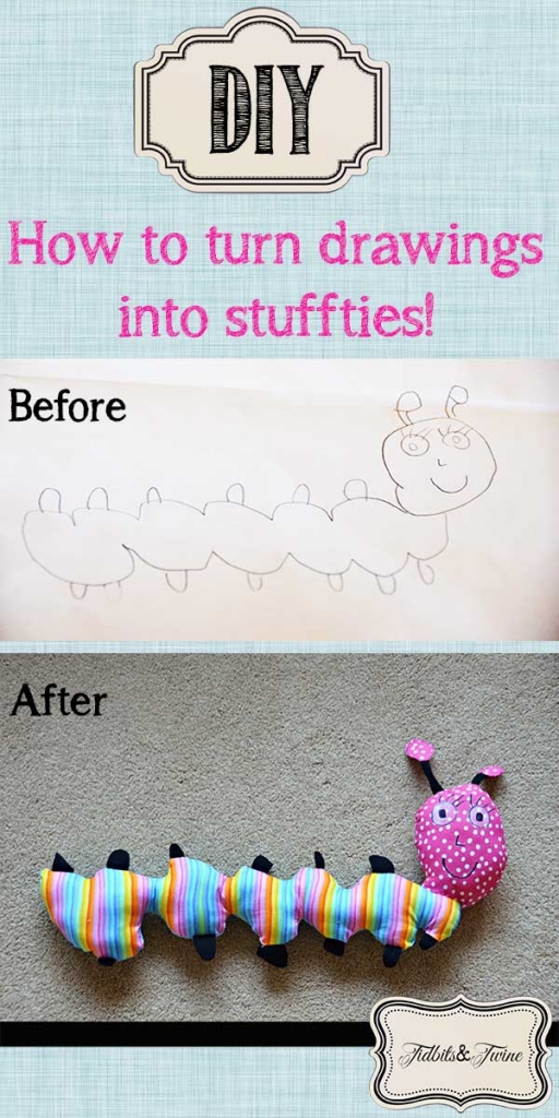 How to Make a Stuff Toy {from Your Child's Drawing}