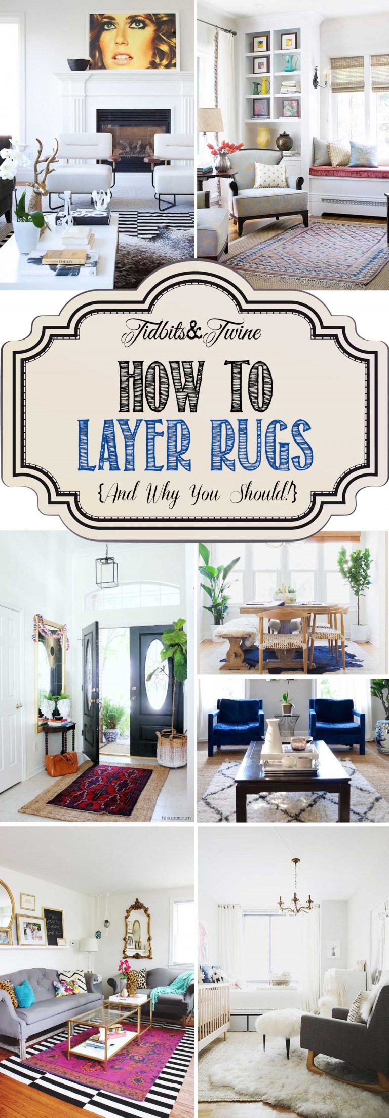 Why & How to Layer Rugs for A Gorgeous & Unique Look / Tidbits&Twine