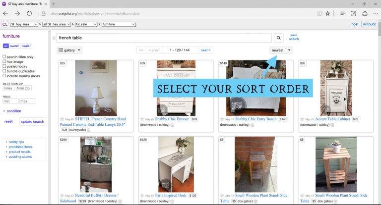 How to find home decor on craigslist - 10 Tips to Find the Best Deals
