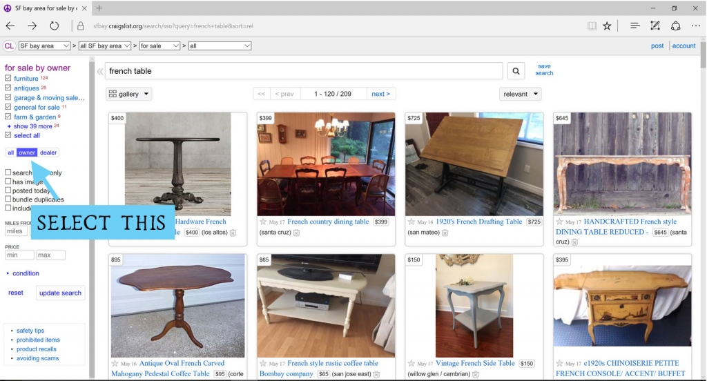 How to find home decor on craigslist - 10 Tips to Find the Best Deals