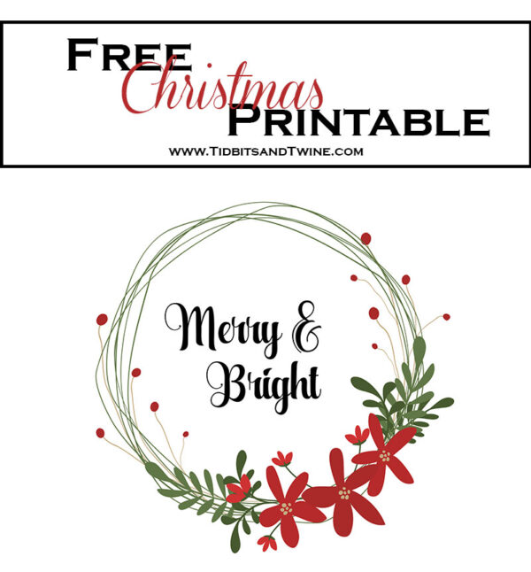 Free Christmas Printable! - Tidbits&Twine