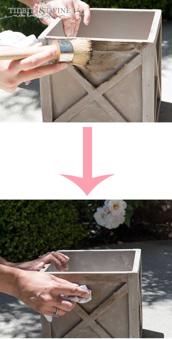 DIY "Restoration Hardware" Look Using Paint - Tidbits&Twine