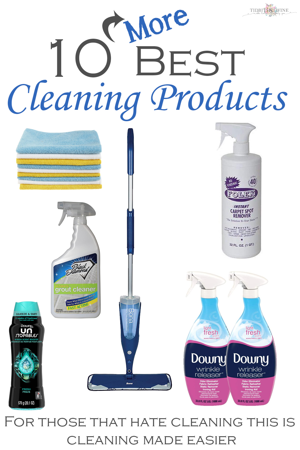 10 {More} of the BEST Cleaning Products - Tidbits&Twine