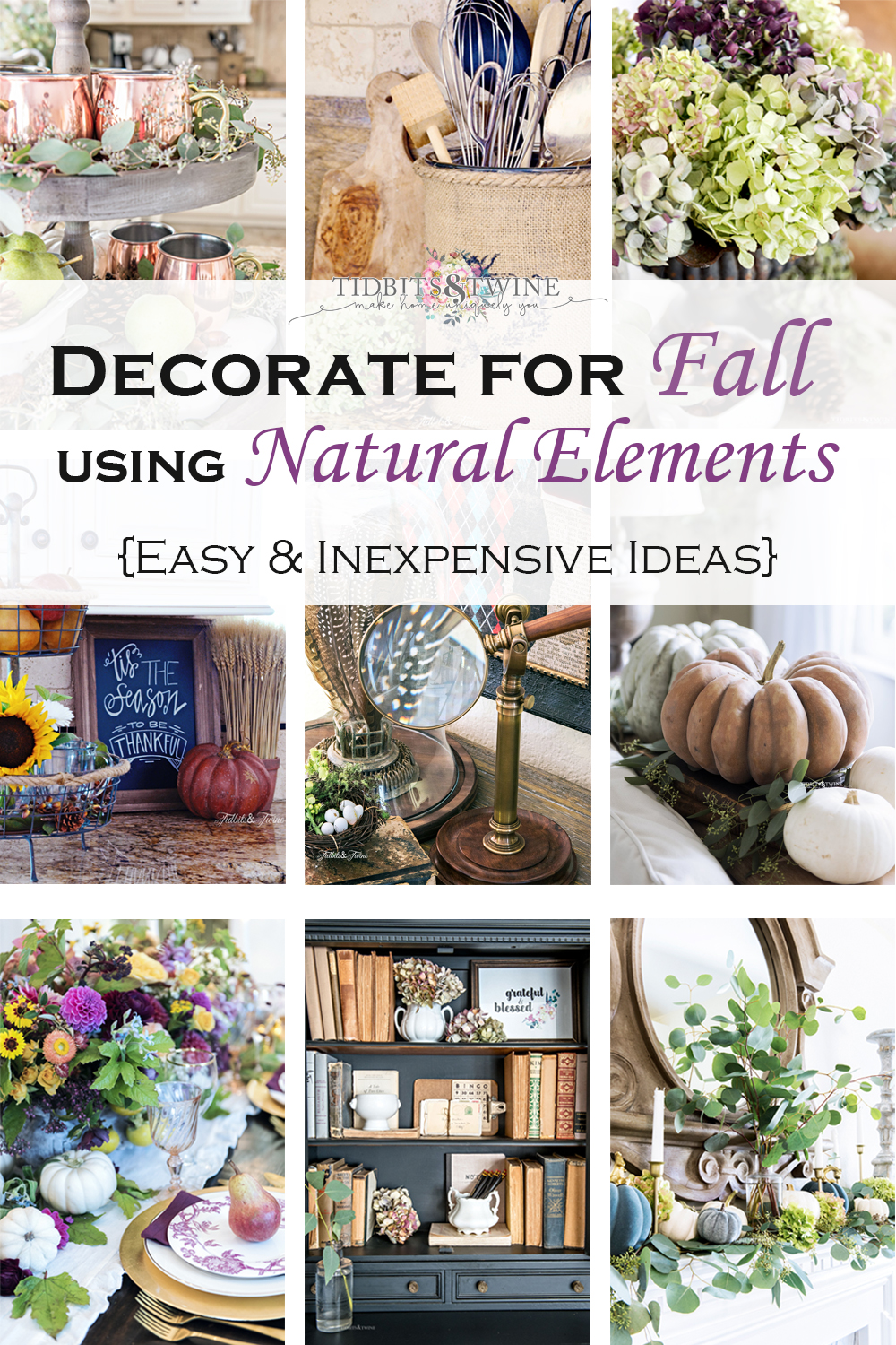 8 Easy Natural Fall Decorating Ideas for a Beautiful Fall Feel Tidbits ...