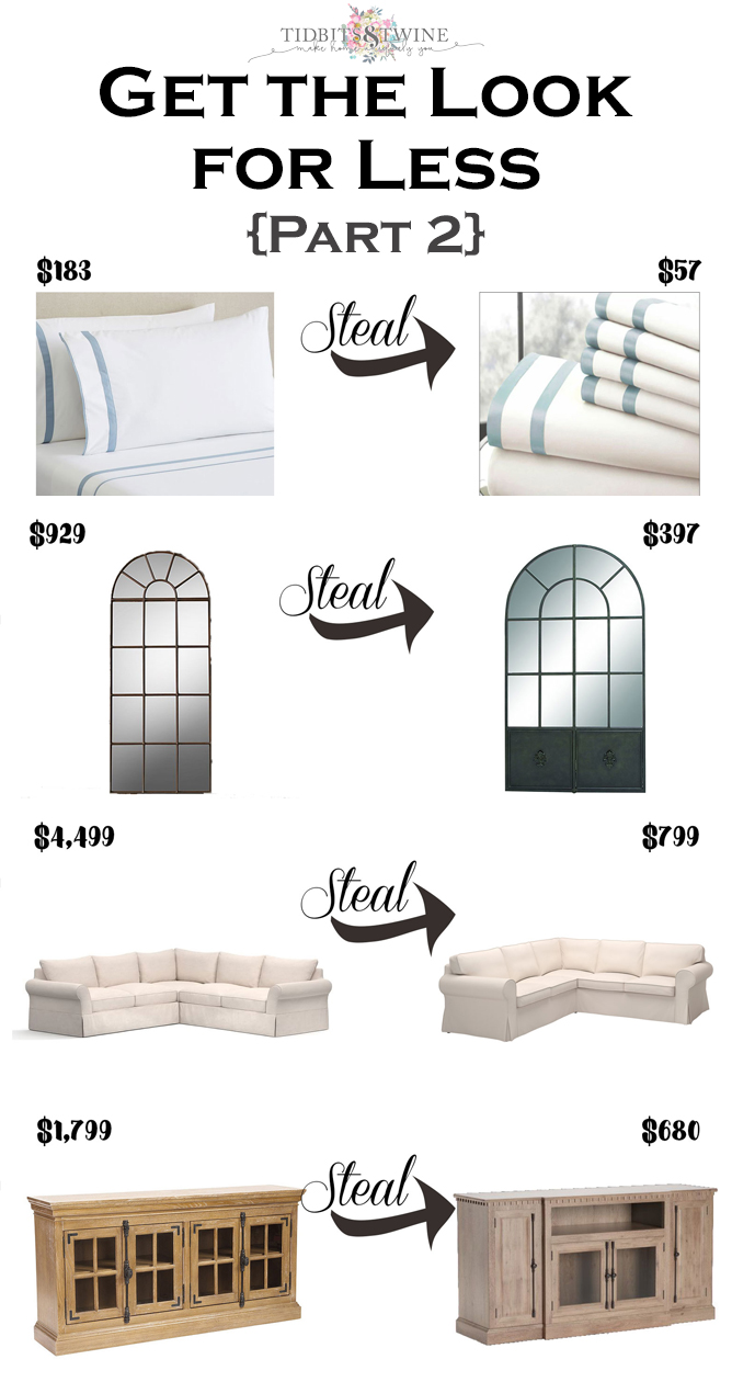 Stylish Home Décor Steals: The Look for Less Part 4 - Tidbits&Twine