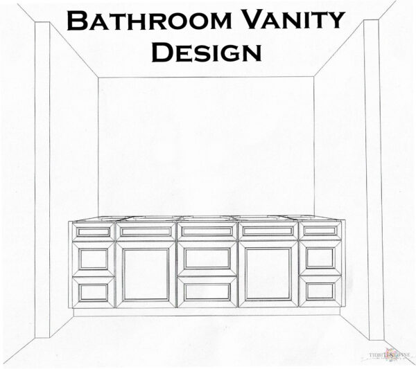 New Bathroom Plans - My Vanity Cabinet - Tidbits&Twine