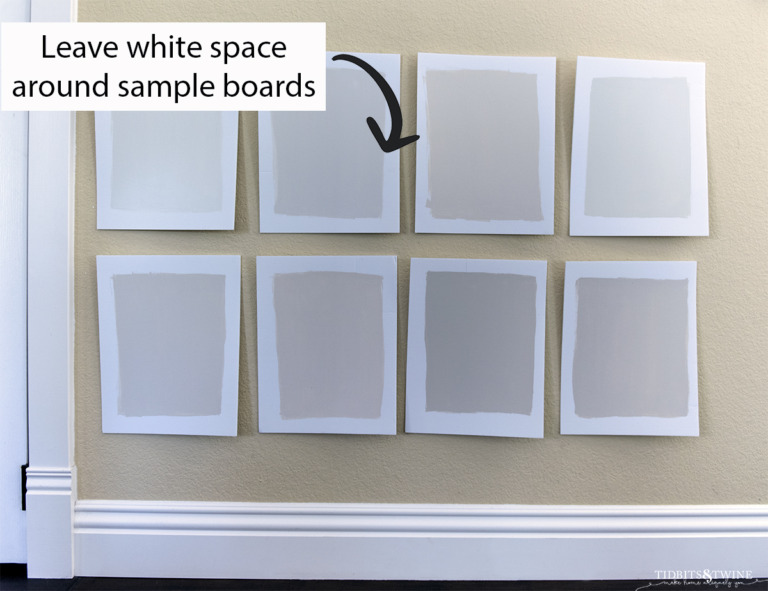 The BEST Way to Test Paint Colors in Your Home! - Tidbits&Twine