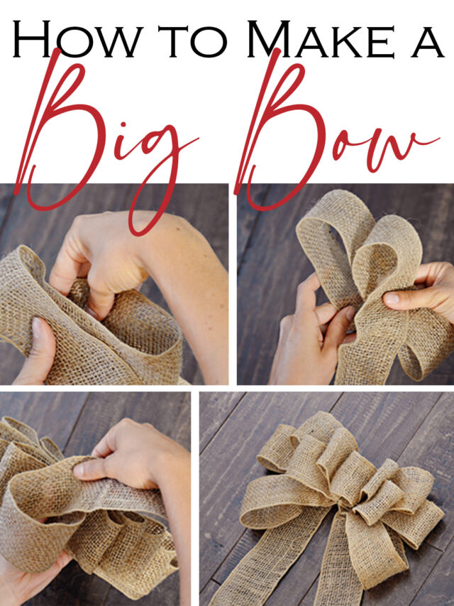 How To Make A Big Bow Out Of Ribbon Tidbits Twine