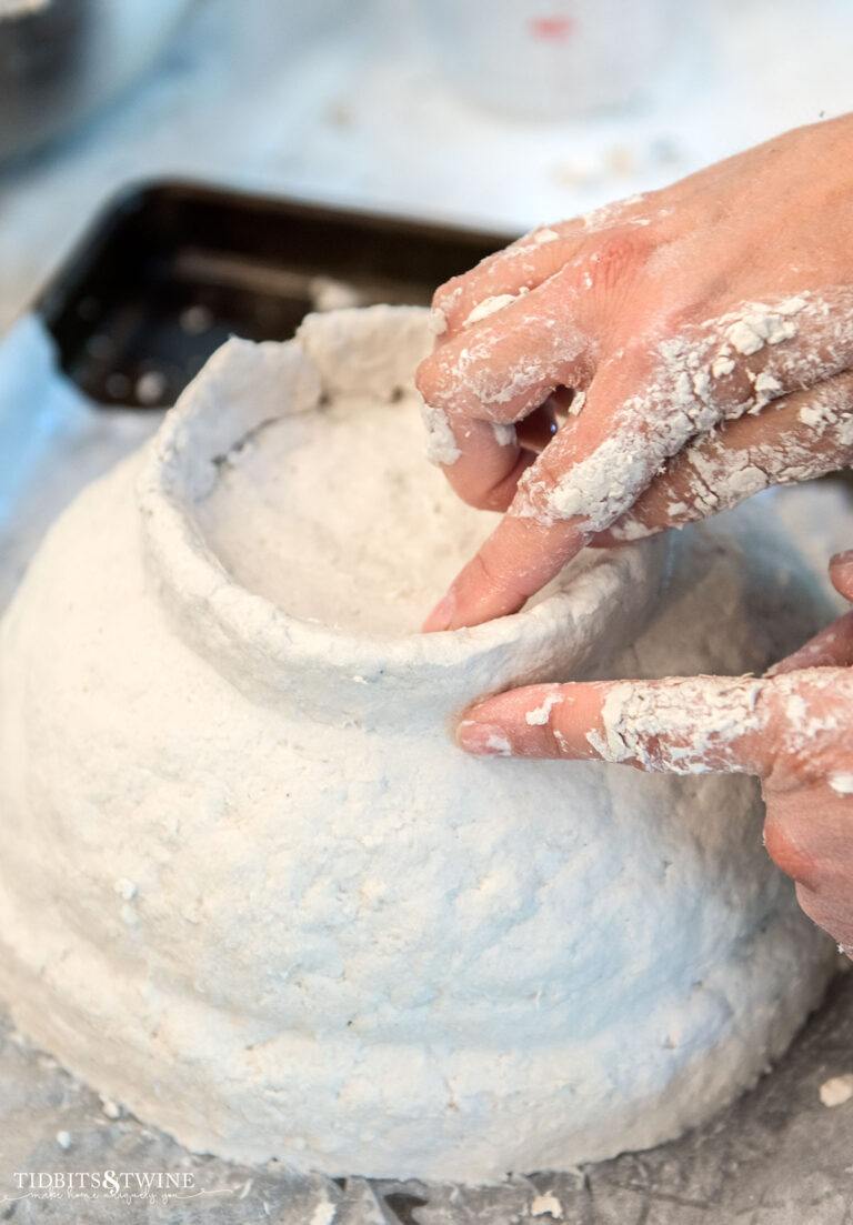How to Make a Paper Mache Bowl - Tidbits&Twine