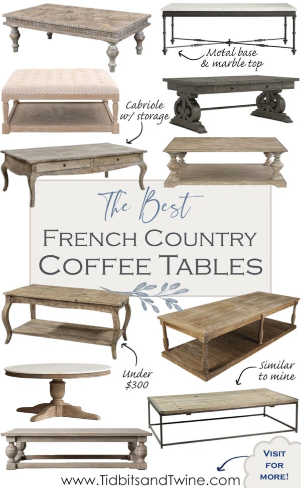 The Best French Country Coffee Tables for Stylish Charm - Tidbits&Twine