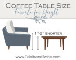 Coffee Table Dimensions - How to Choose the Right Size - Tidbits&Twine