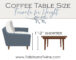Coffee Table Dimensions - How to Choose the Right Size - Tidbits&Twine