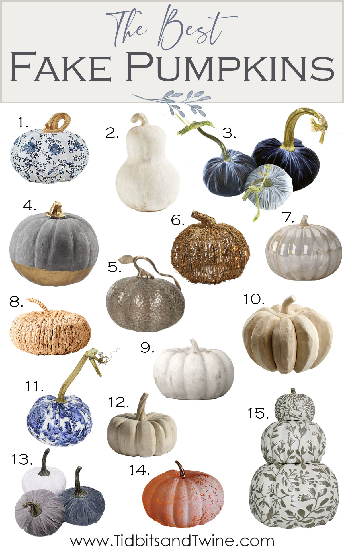 35+ of My Favorite Decorative Pumpkins - Tidbits&Twine