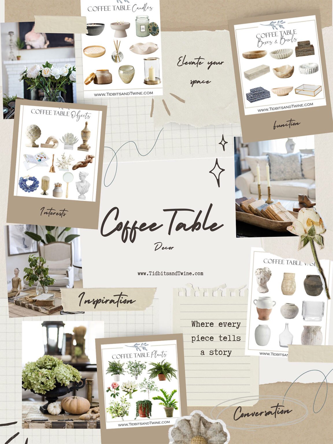 The Best Coffee Table Decor for Any Style - Tidbits&Twine