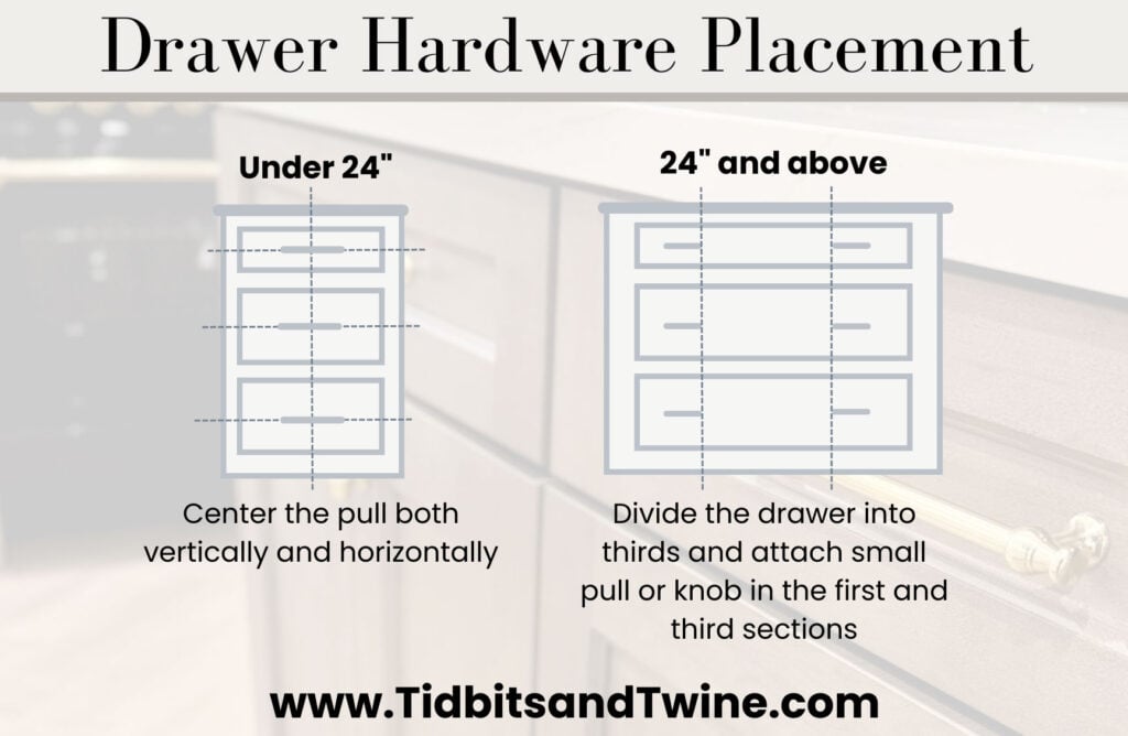 An Easy Cabinet Hardware Placement Guide - Tidbits&Twine
