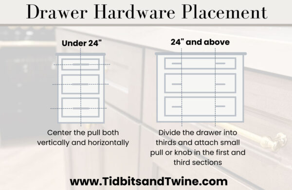 An Easy Cabinet Hardware Placement Guide - Tidbits&Twine