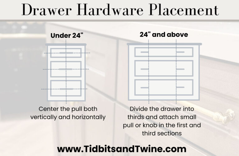 An Easy Cabinet Hardware Placement Guide - Tidbits&Twine