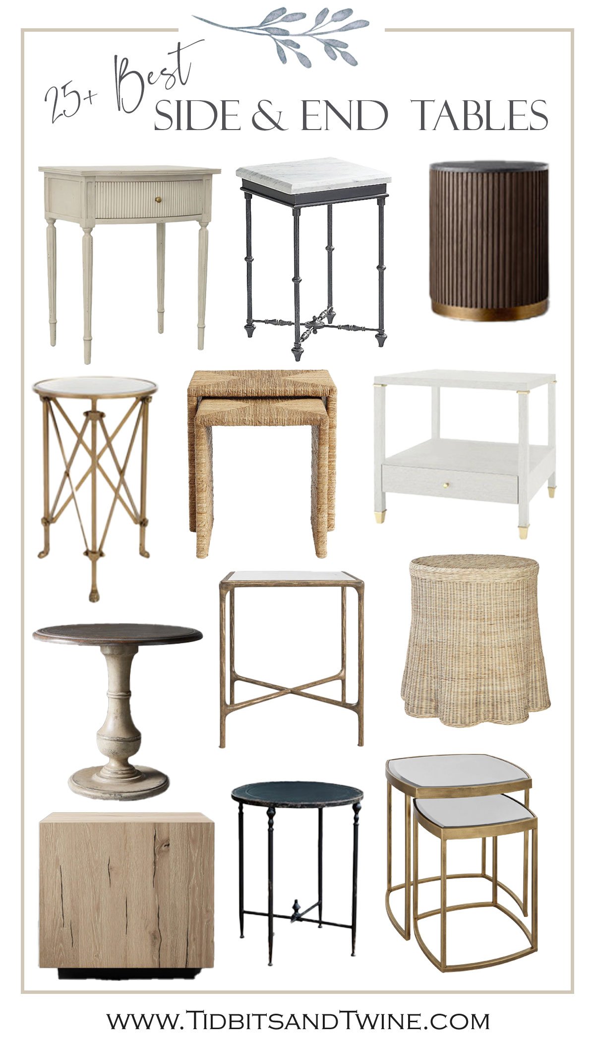 End Table Height Guide + My Fav Picks - Tidbits&Twine