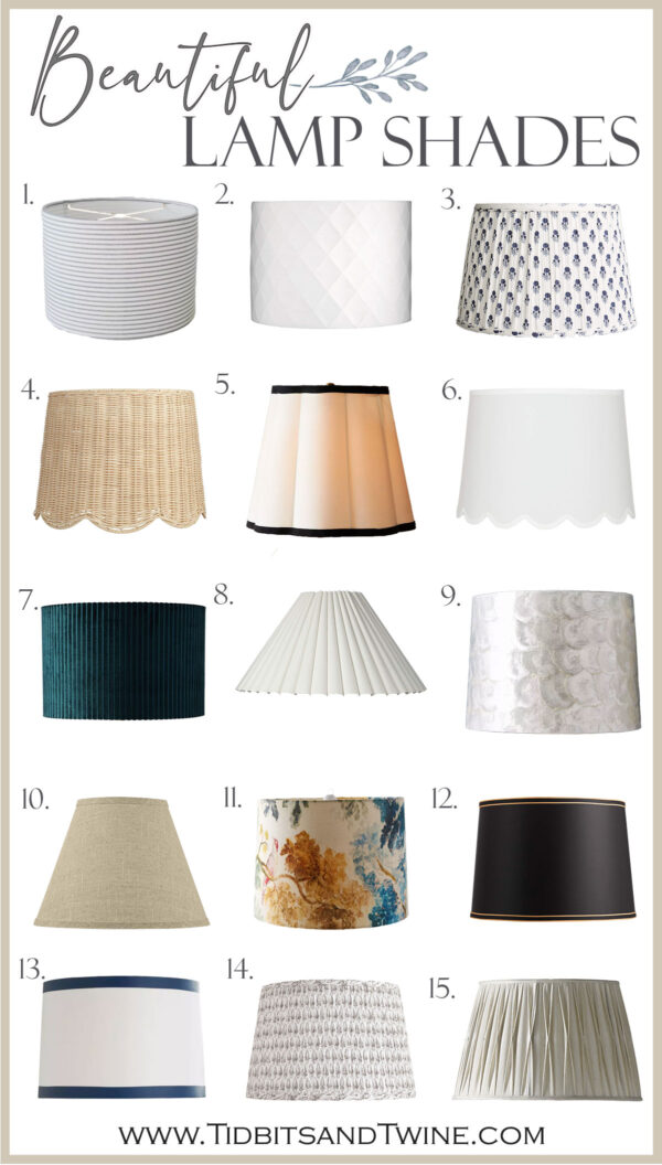 How to Choose a Lamp Shade: Tips for a Perfect Fit - Tidbits&Twine