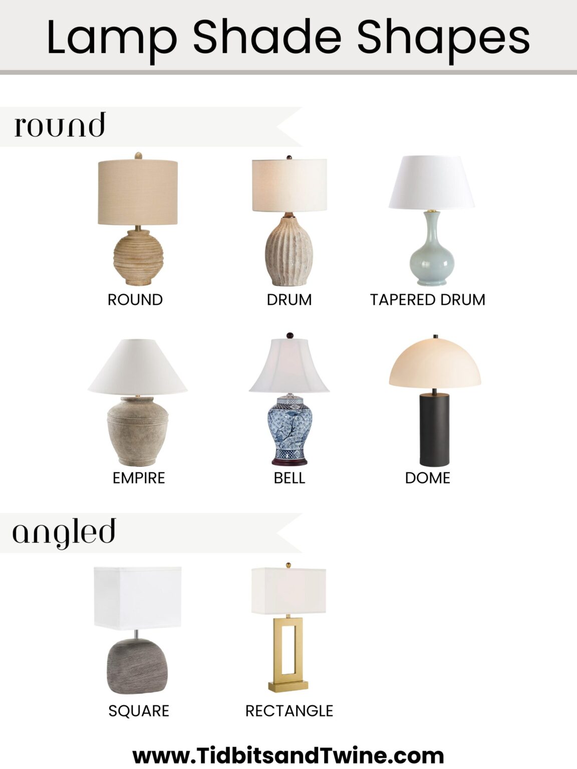How to Choose a Lamp Shade: Tips for a Perfect Fit - Tidbits&Twine