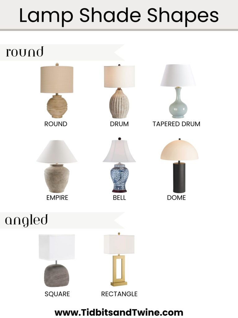 How to Choose a Lamp Shade: Tips for a Perfect Fit - Tidbits&Twine