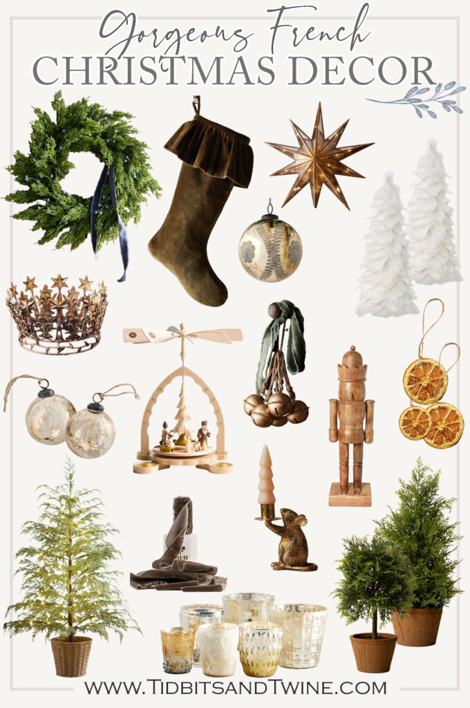 Gorgeous French Christmas Decor items - Tidbits&Twine